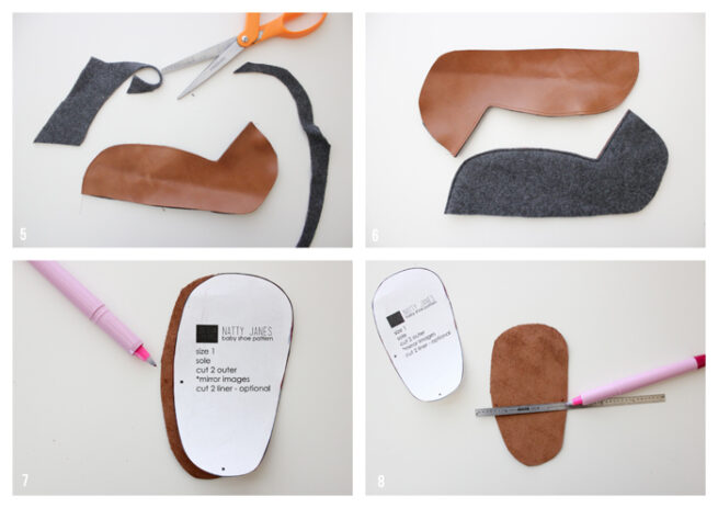 Modern DIY Leather Baby Boy Boots – Free Pattern + TUTORIAL
