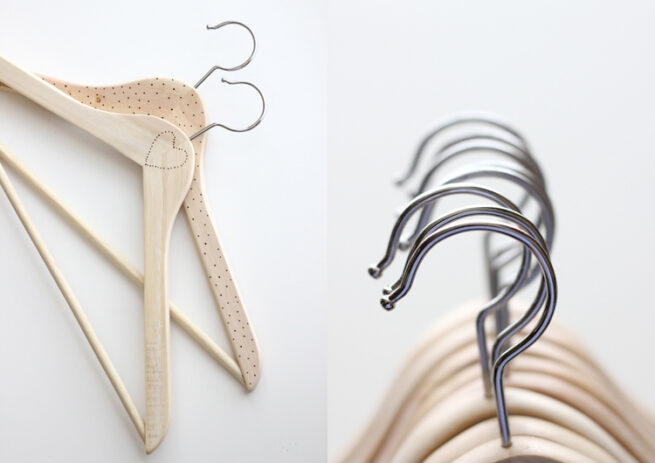 Wood Burned Clothes Hangers