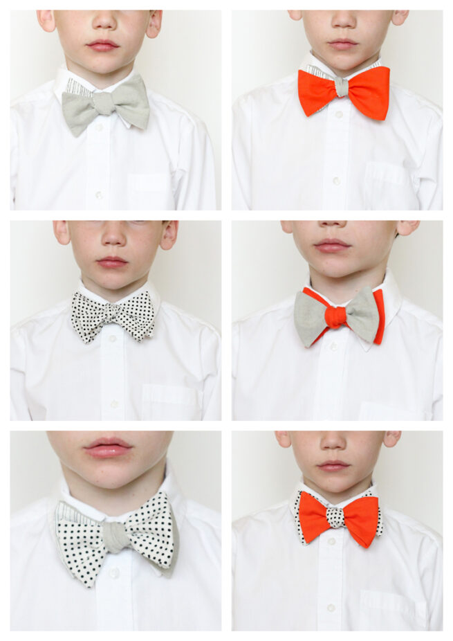 Mix and Match Bow Ties – Free Pattern and Tutorial