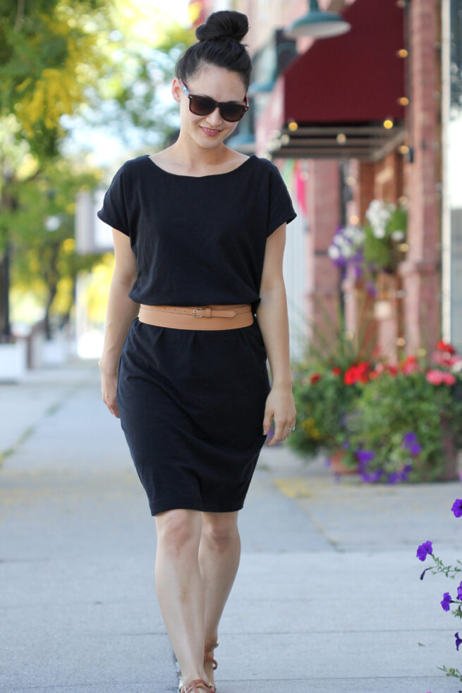 Little Black Slouch Dress