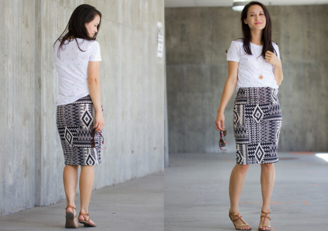 Knit Pencil Skirt Pattern Re-Mix Tutorial