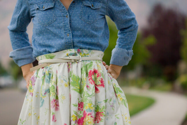 Gathered Skirt Pattern Re-Mix Tutorial