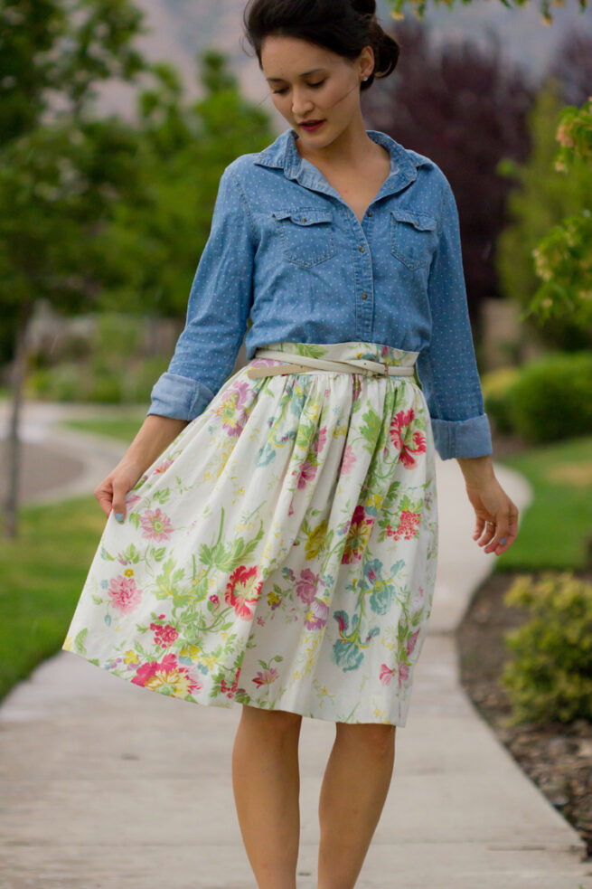 Gathered Skirt Pattern Re-Mix Tutorial