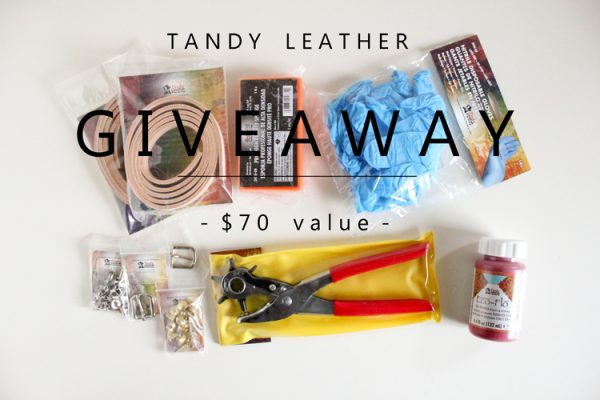 DIY Leather Skinny Belt Tutorial + Tandy Leather Giveaway
