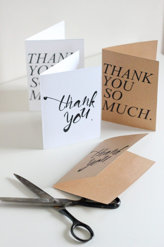 Free Printable Thank You Cards