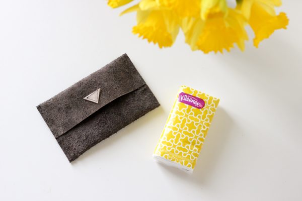 DIY Leather Travel Tissue Pouch TUTORIAL