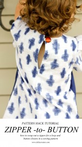 How to change a zipper to an EASY button closure TUTORIAL