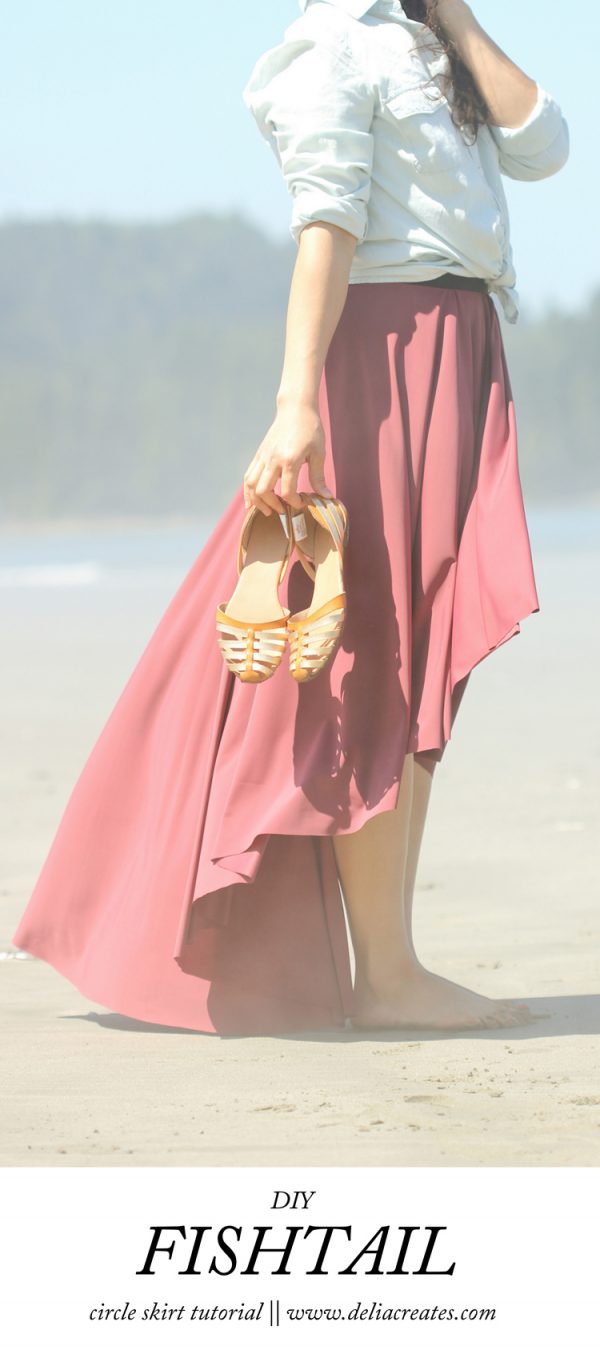 Easy DIY Fishtail Circle Skirt Tutorial