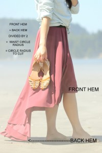 Easy DIY Fishtail Circle Skirt Tutorial