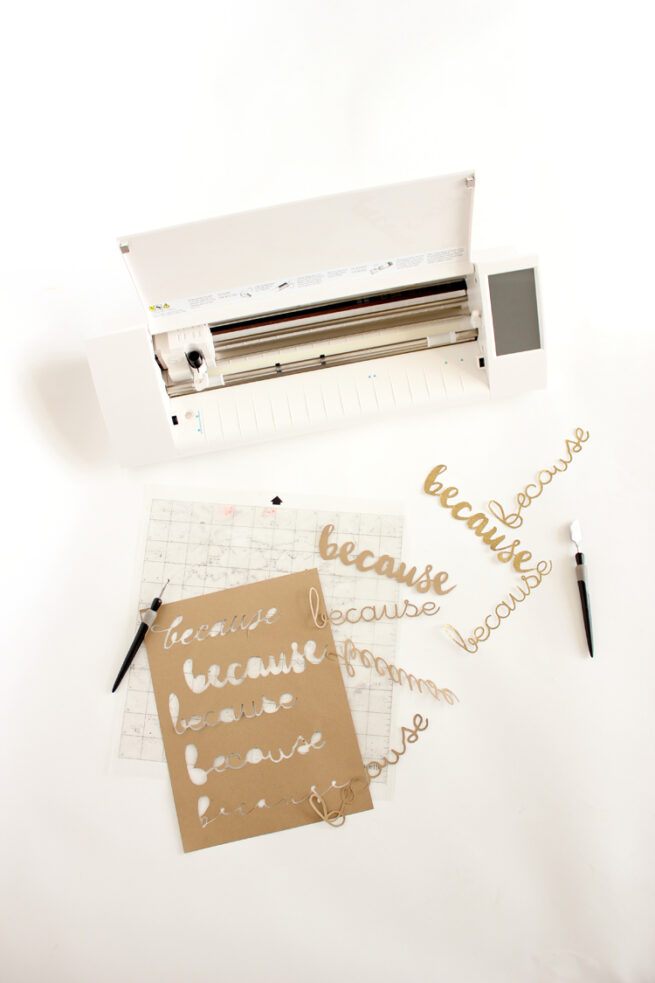 “Because” Typographic Topper