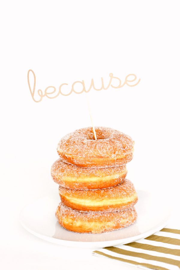 “Because” Typographic Topper