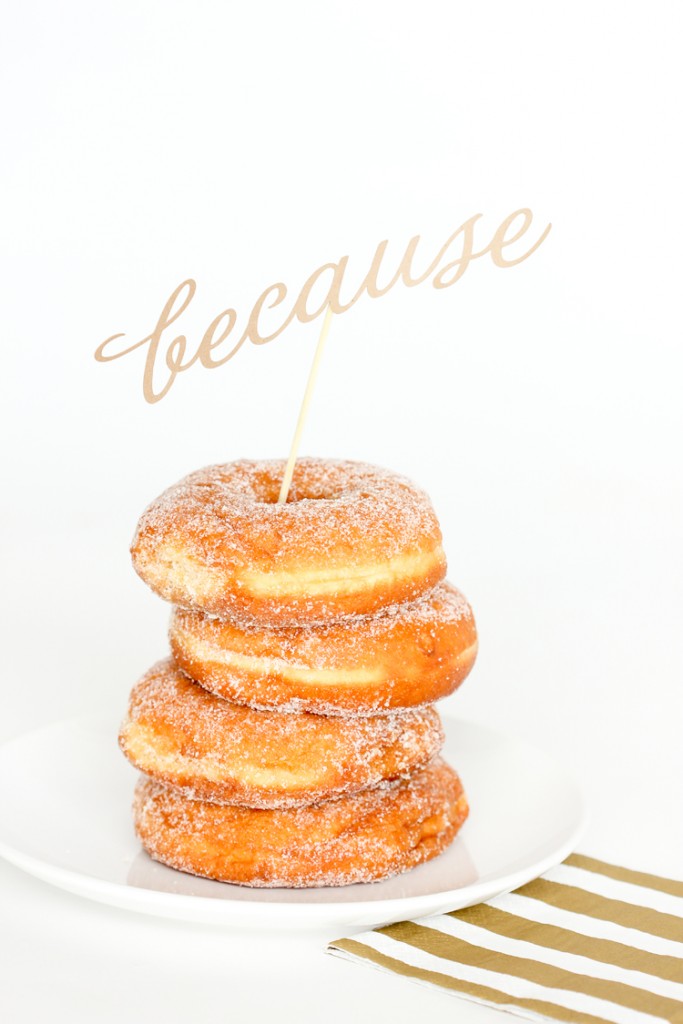 “Because” Typographic Topper