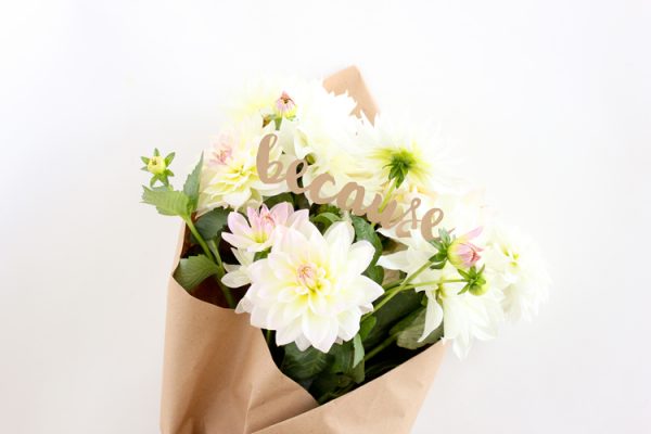 “Because” Typographic Topper