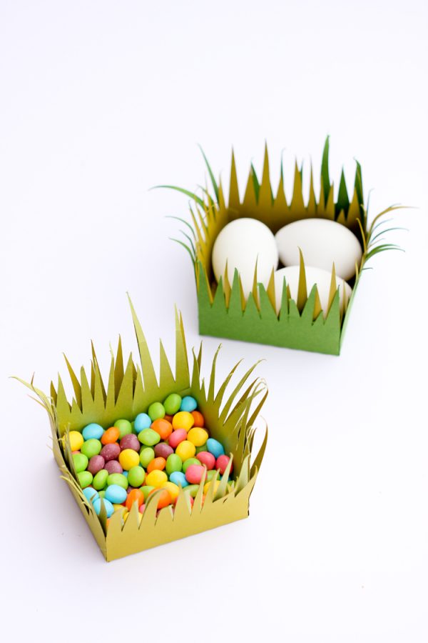 Grass Paper Boxes (free cut files)