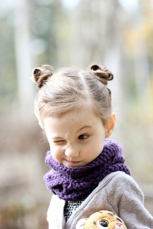 Three + One Toddler Infinity Scarf – FREE PATTERN