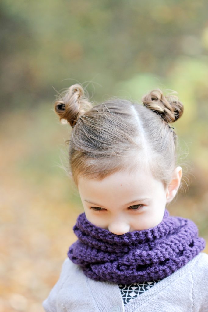 Three + One Toddler Infinity Scarf – FREE PATTERN