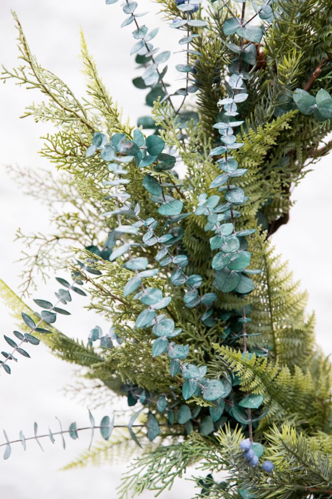 Mixed Greens Evergreen Wreath