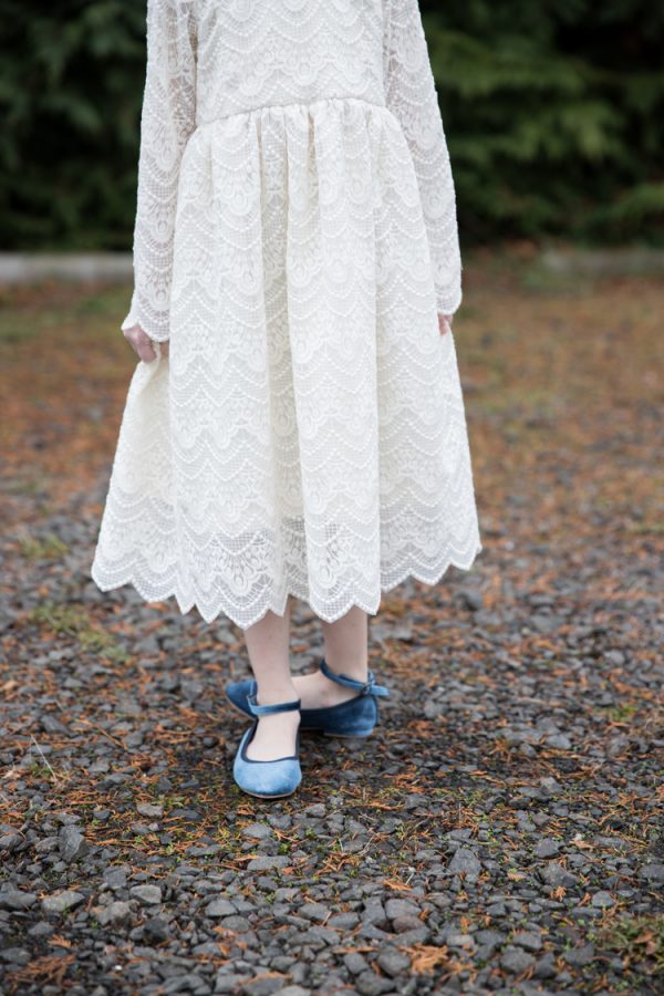 Lace Geranium Holiday Dress