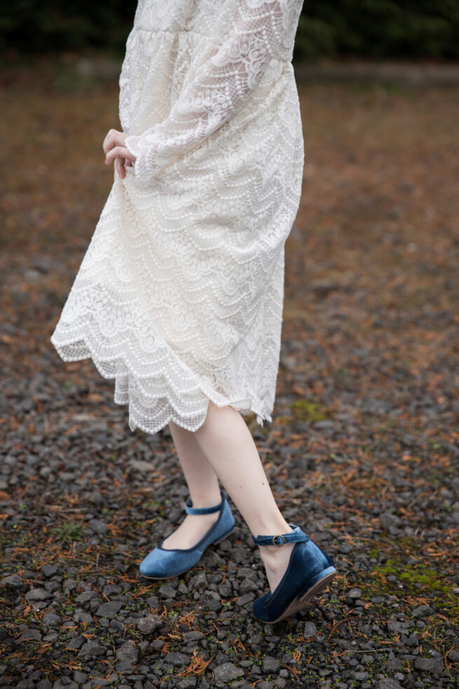 Lace Geranium Holiday Dress