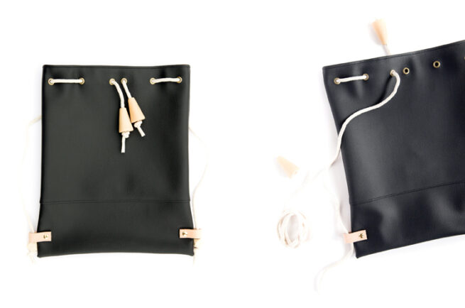 Faux Leather Drawstring Backpack TUTORIAL