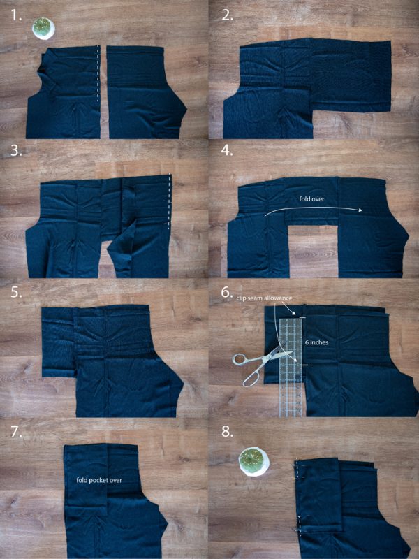 Sewing My Own Wide Leg Pants and an Inseam Pocket Tutorial