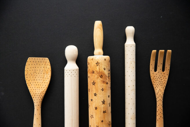 Wood Burned Rolling Pin – easy!