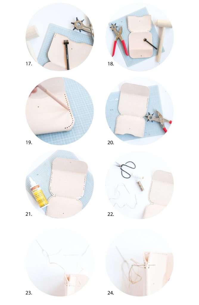 Leather Pouch Tutorial and Free Template