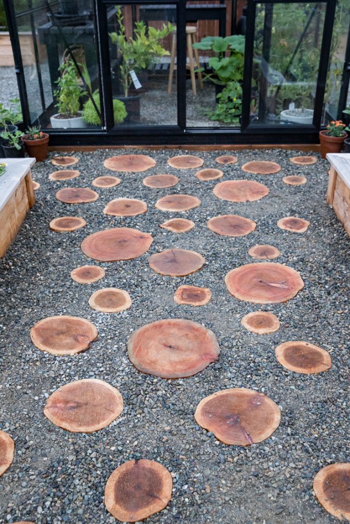 Creating a Wood Round Path