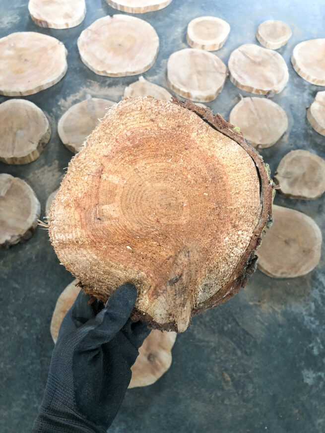 Creating a Wood Round Path