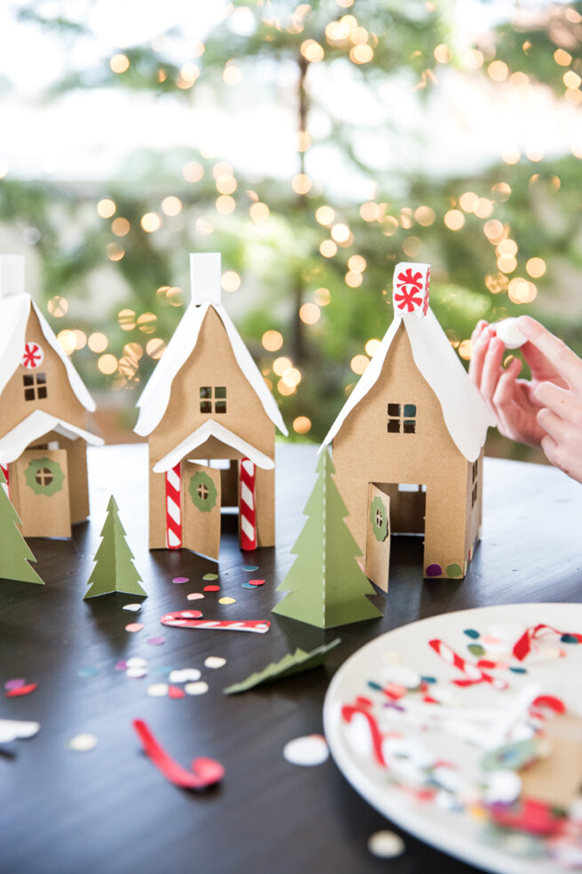 Paper Gingerbread Houses – free downloads!