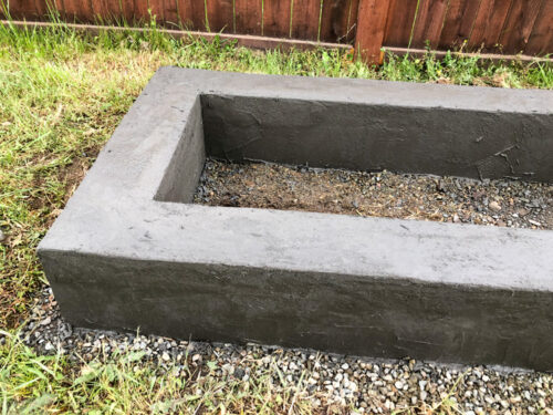 DIY Cement Garden Beds