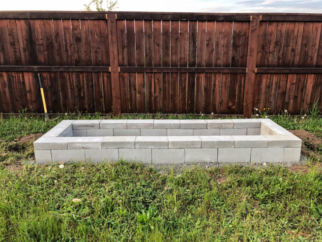 DIY Cement Garden Beds