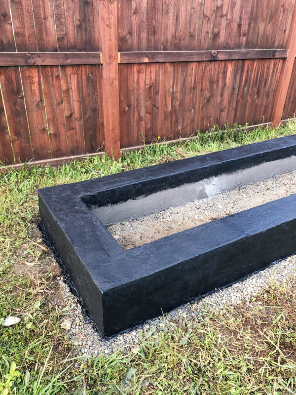 DIY Cement Garden Beds