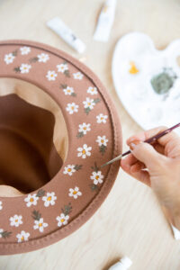 Easy Painted Daisy Hat