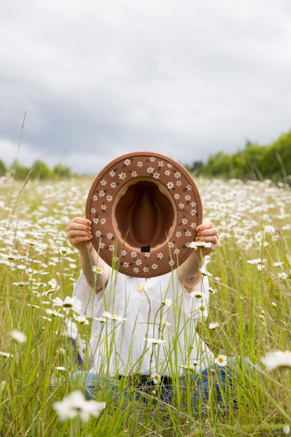 Easy Painted Daisy Hat