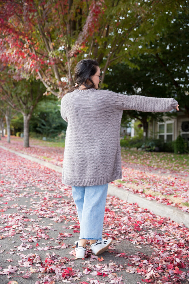 Easy Rectangle Cardigan – Free Crochet Pattern sizes xxs-xxl
