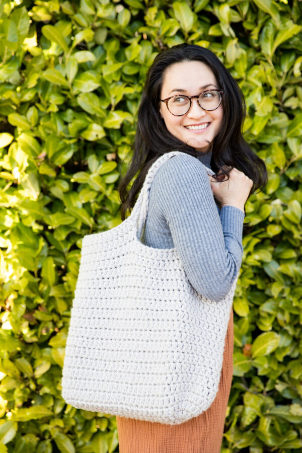 Four Strand Crochet Tote – Free pattern & tutorial