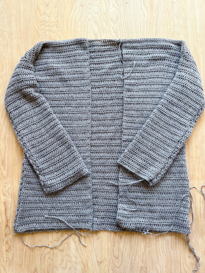 Easy Rectangle Cardigan – Free Crochet Pattern sizes xxs-xxl