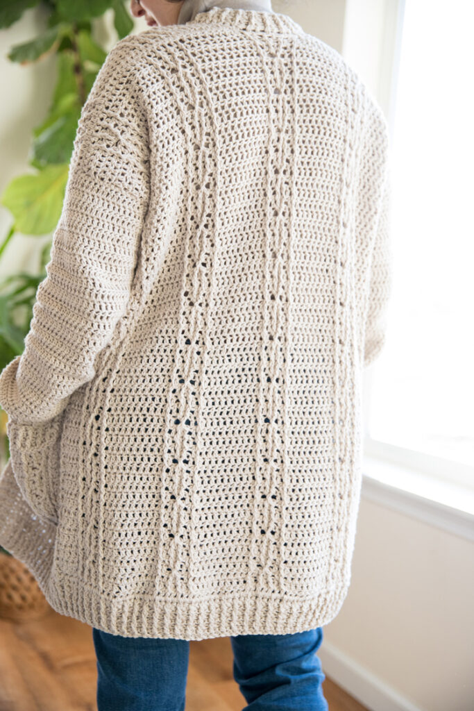 Cabled Cardigan – Free Crochet Pattern & Tutorial