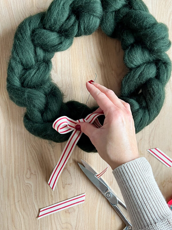 Wool Roving Wreath Tutorial