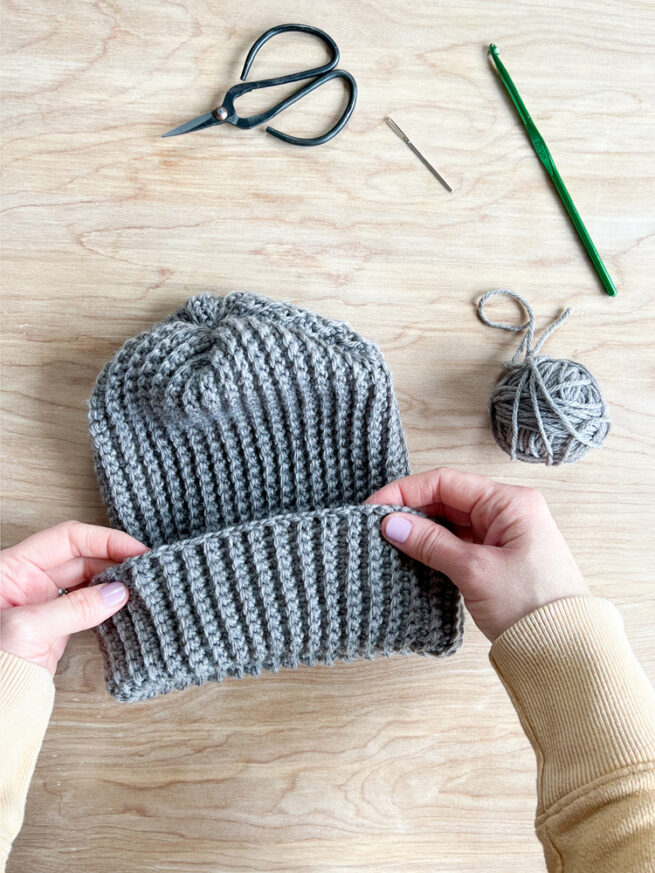 Basic SC Beanie – Free Pattern & Video Tutorial