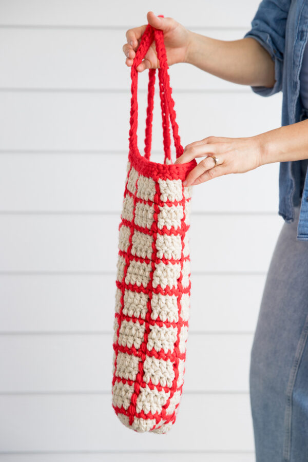 Windowpane Crochet Tote – Free Pattern and Tutorial
