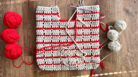 Windowpane Crochet Tote – Free Pattern and Tutorial