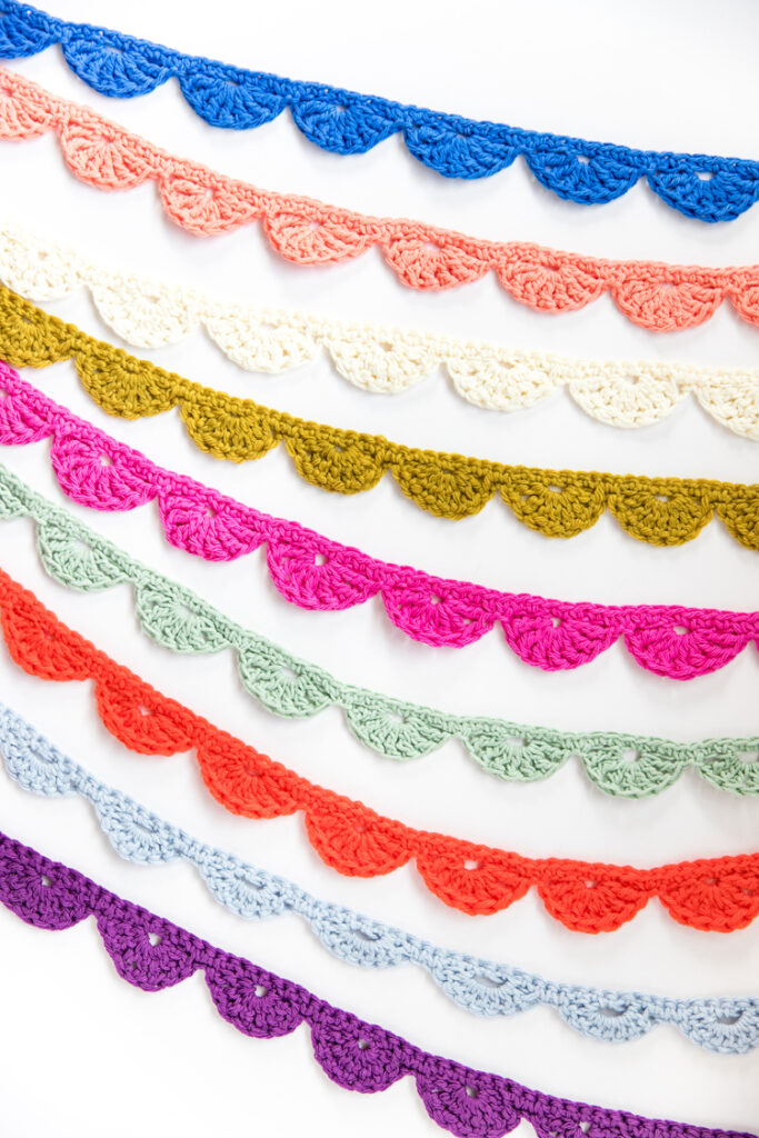 Crochet Scallop Garland Tutorial